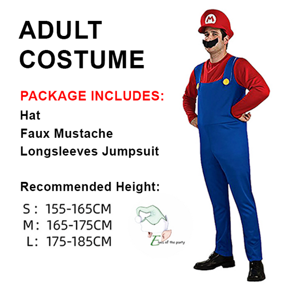 Nintendo Super Mario Brothers Mario & Luigi Costume – Elves of the Party